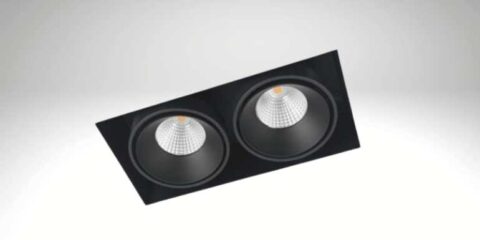 Twin Recessed Black/White Box | lumeplus